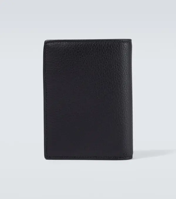 Saint Laurent Cassandre Leather Bifold Wallet - Black