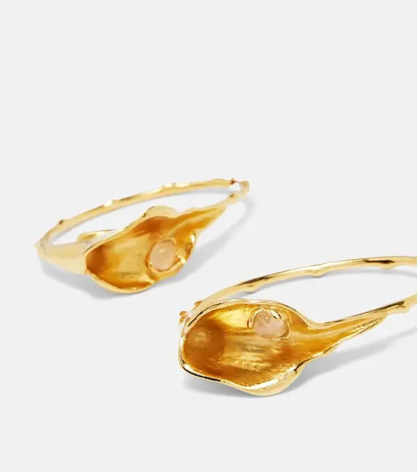 Chloé Embellished Hoop Earrings