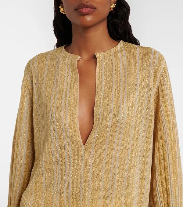 Missoni Cutout Lamé Blouse