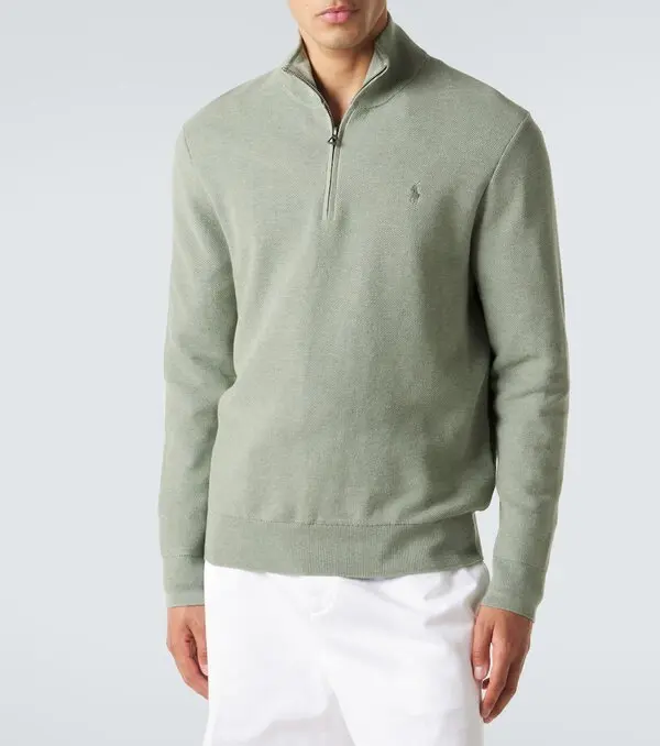 Polo Ralph Lauren Cotton Half-zip Sweater - Green