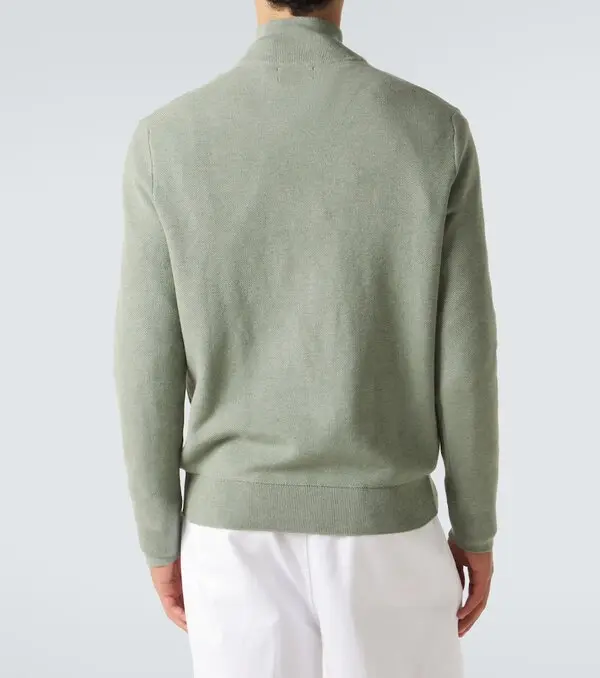 Polo Ralph Lauren Cotton Half-zip Sweater - Green