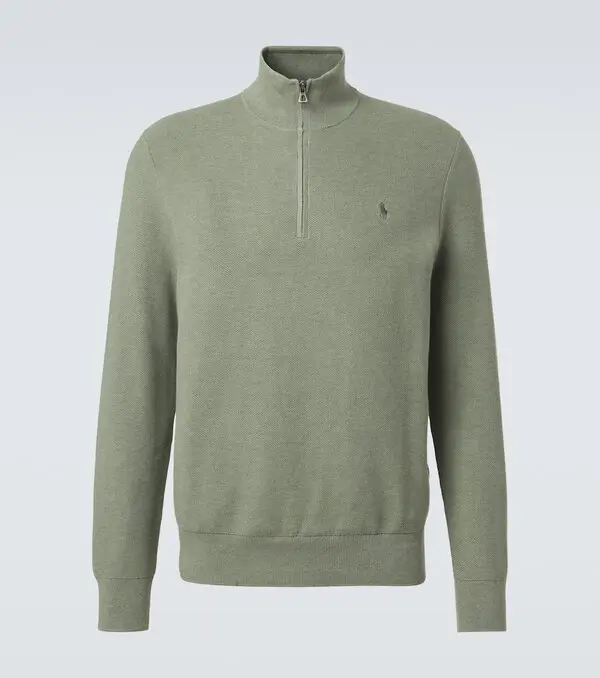 Polo Ralph Lauren Cotton Half-zip Sweater - Green