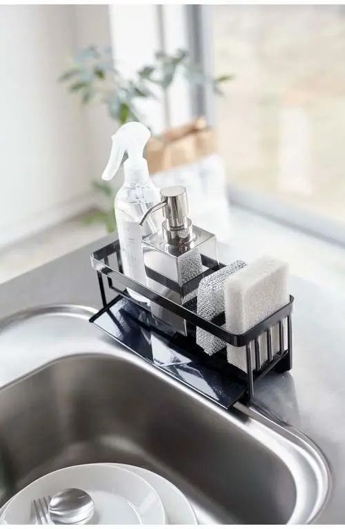 YAMAZAKI Sponge & Bottle Holder - Black