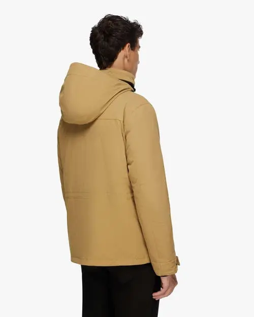 QUARTZ CO. Teslin Recycled Down Winter Jacket - Dark Sand