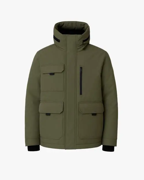 QUARTZ CO. Teslin Recycled Down Winter Jacket - Sage