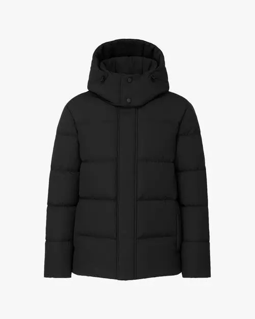QUARTZ CO. Paige | Hooded Down Winter Jacket - Black