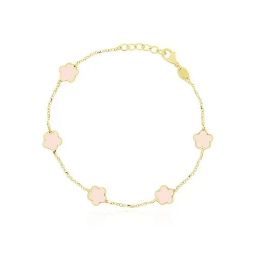 THE LOVERY FINE JEWELRY Flower Bracelet - Pink Pearl