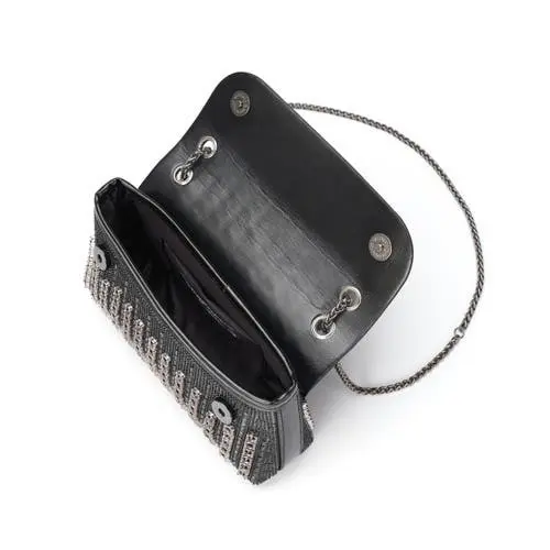 LADY COUTURE Embellished Handbag - Black/gunmetal