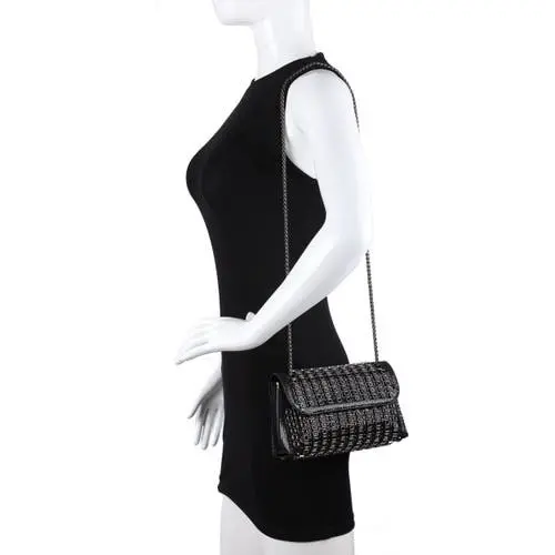 LADY COUTURE Embellished Handbag - Black/gunmetal
