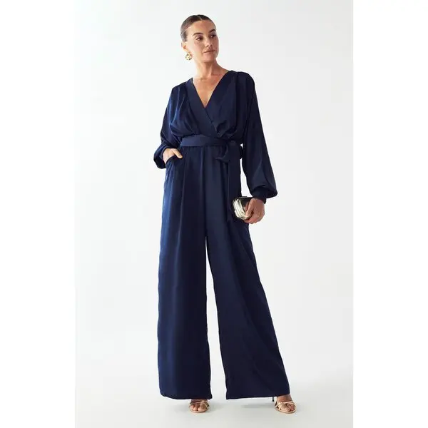 WILLA Salem Jumpsuit - Navy Blue