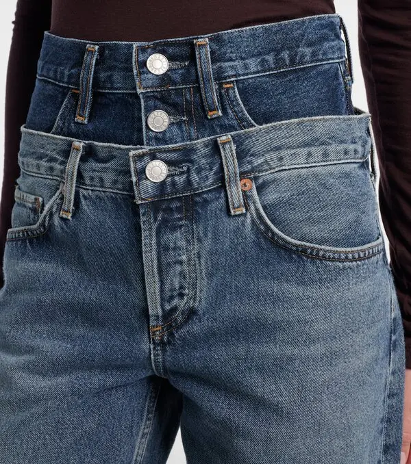 AGOLDE Elson High-rise Wide-leg Jeans