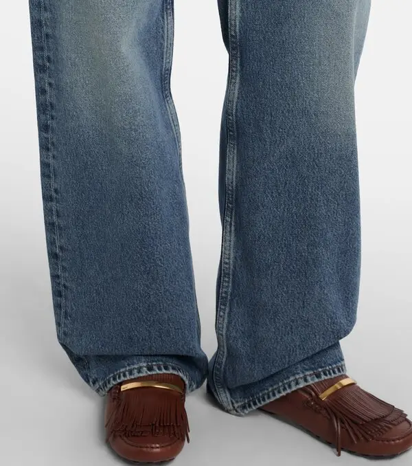 AGOLDE Elson High-rise Wide-leg Jeans