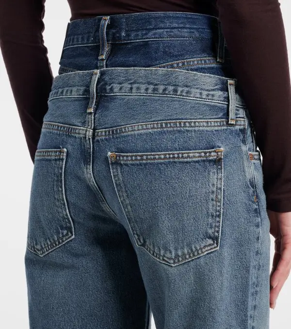 AGOLDE Elson High-rise Wide-leg Jeans
