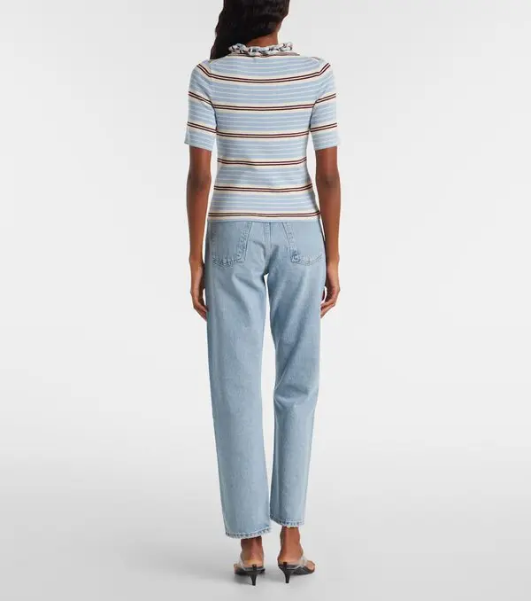 Rabanne Striped Chain Detail Top