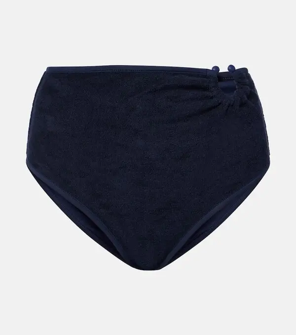 Johanna Ortiz Gathered Bikini Bottoms - Blue