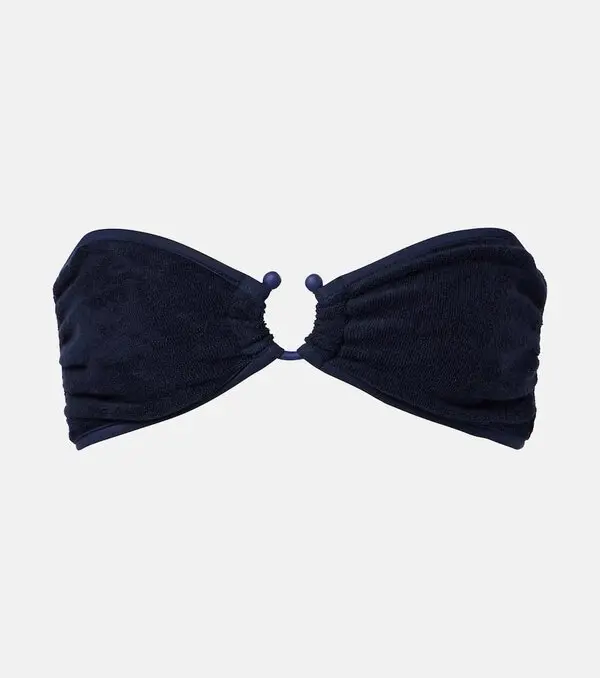 Johanna Ortiz Bandeau Bikini Top - Blue