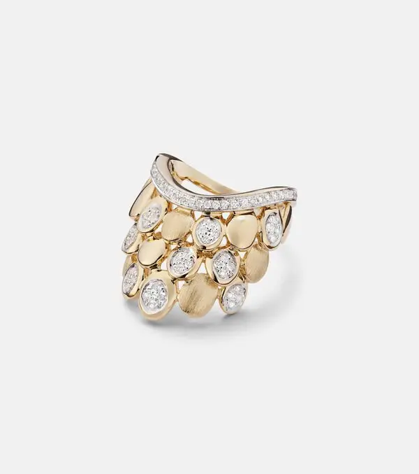 RAINBOW K Blossom Pinky Ring - Gold