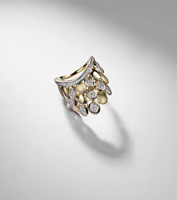 RAINBOW K Blossom Pinky Ring