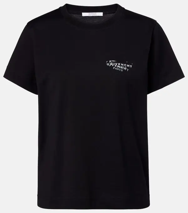 Givenchy Logo Cotton T-shirt - Black