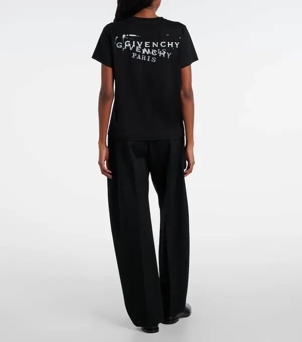 Givenchy Logo Cotton T-shirt - Black