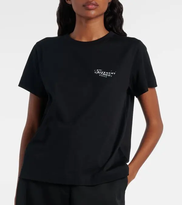 Givenchy Logo Cotton T-shirt - Black