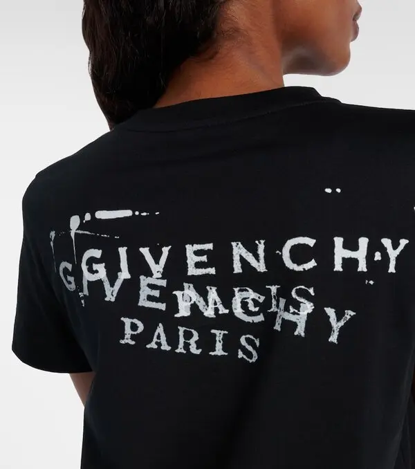 Givenchy Logo Cotton T-shirt - Black