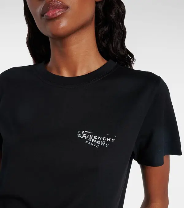 Givenchy Logo Cotton T-shirt - Black