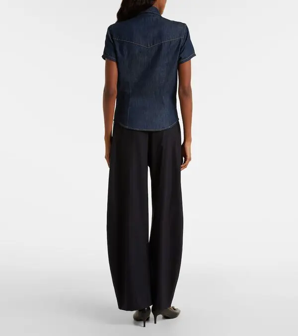Khaite Cavazos Denim Shirt