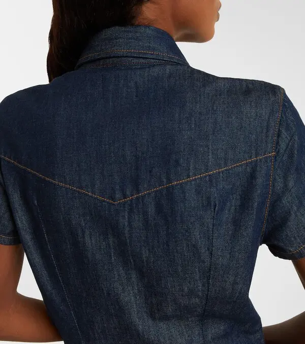 Khaite Cavazos Denim Shirt