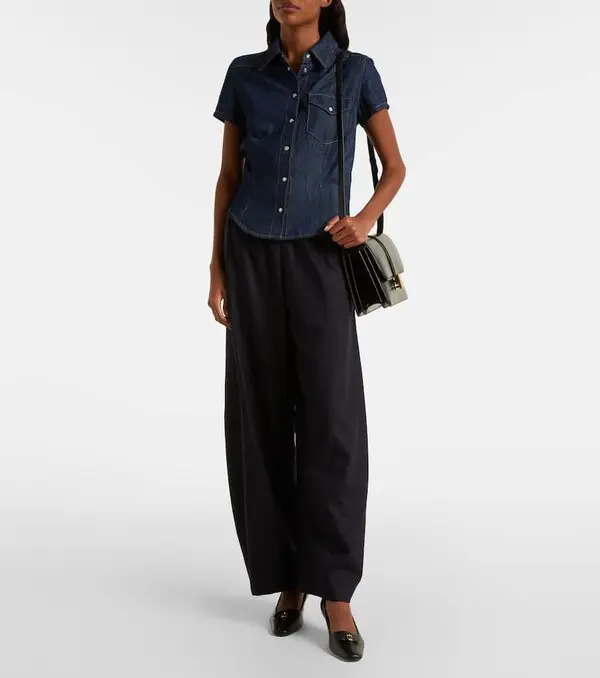 Khaite Cavazos Denim Shirt