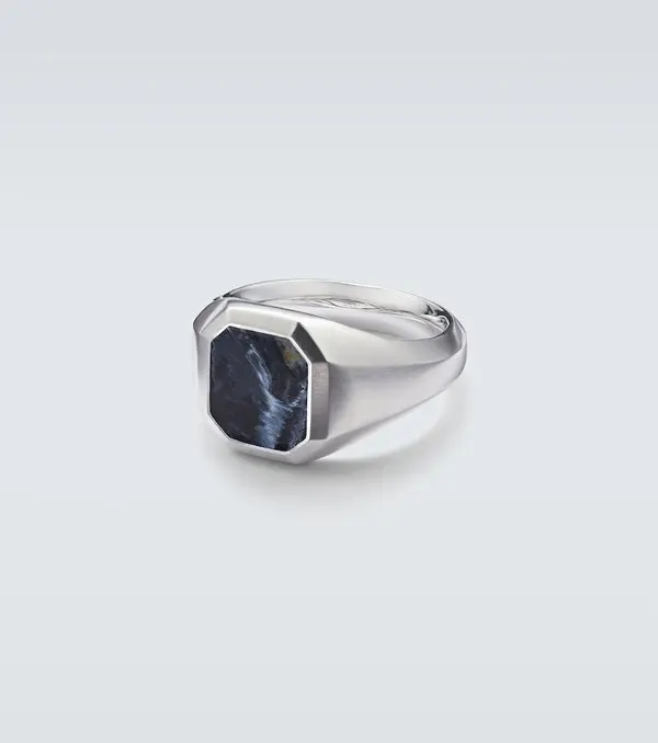 David Yurman Streamline® Pietersite Ring - Silver