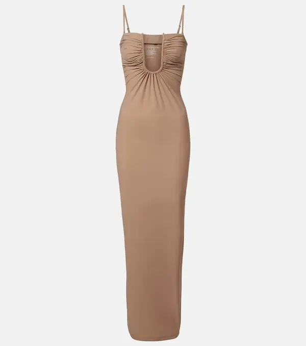 Christopher Esber Ruched Jersey Maxi Dress