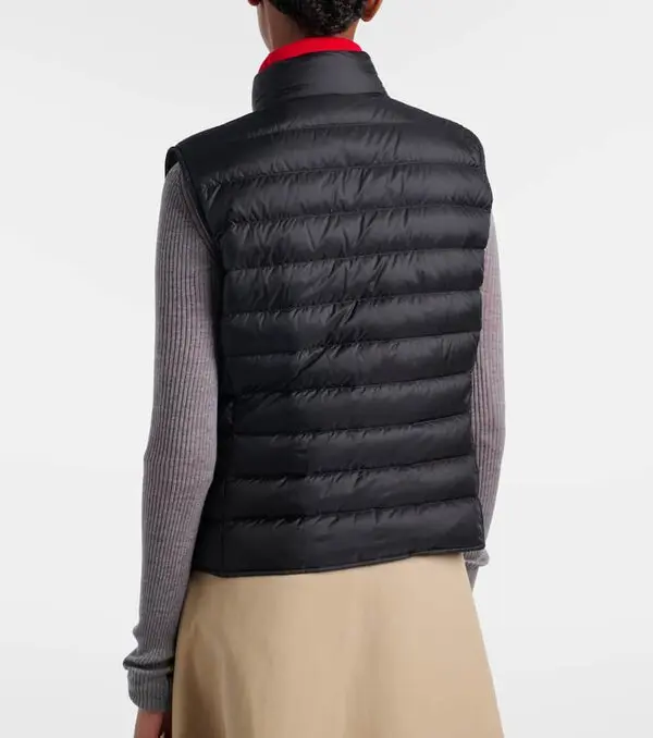 Moncler Liane Cropped Down Vest - Black