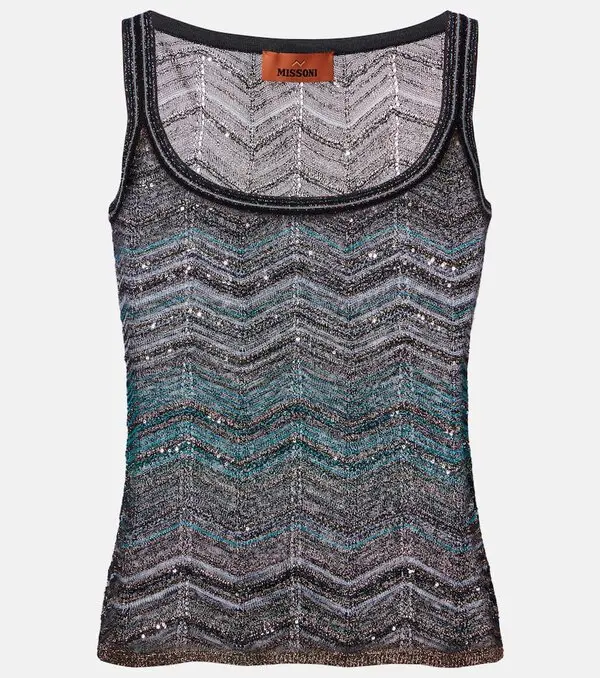 Missoni Zigzag Lamé Top
