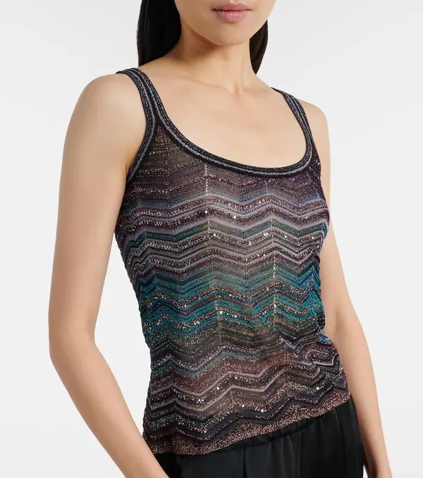 Missoni Zigzag Lamé Top