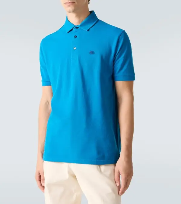 Etro Pegaso Cotton Polo Shirt