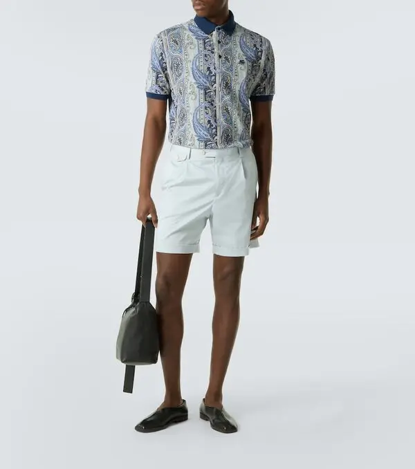 Etro Paisley Cotton Polo Shirt