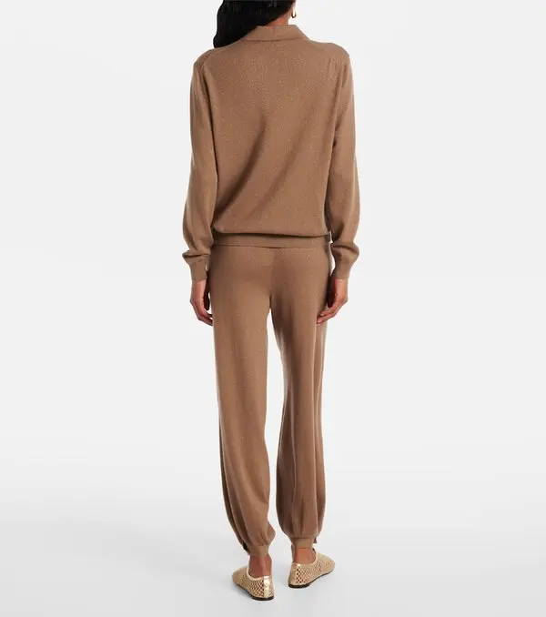 Loro Piana Luciole Cashmere-blend Polo Sweater - Brown