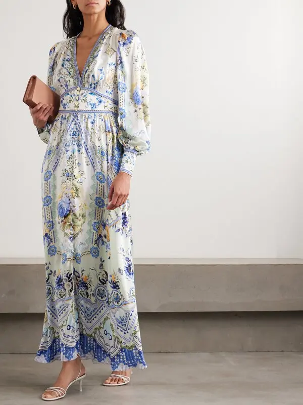 open lace back dress The Jardim Party Button Dress With Shaped Waistband