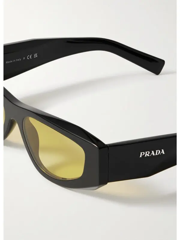 Prada Symbole D-frame Sunglasses - Black