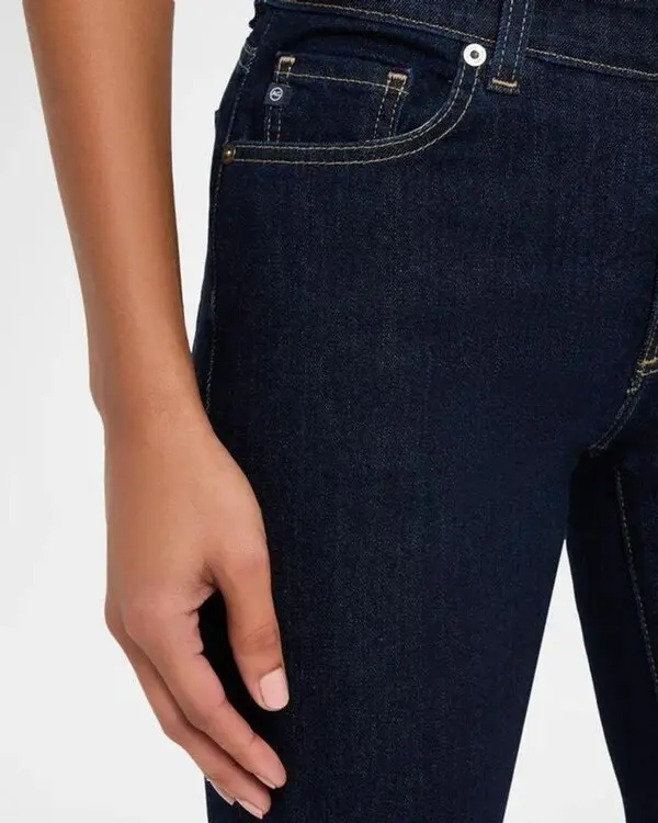 Ag Sandra Low-rise Slim Straight Jeans - Dkblue