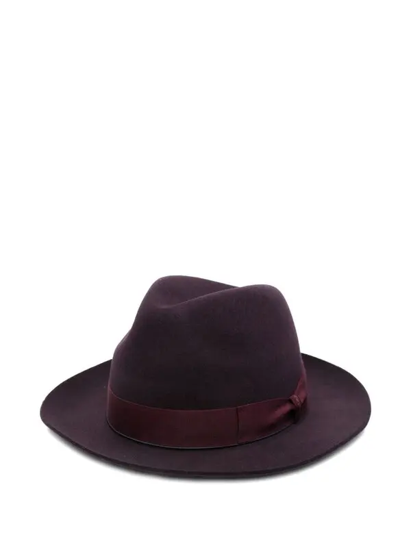 Borsalino Federico Wool And Cashmere Fedora - Red