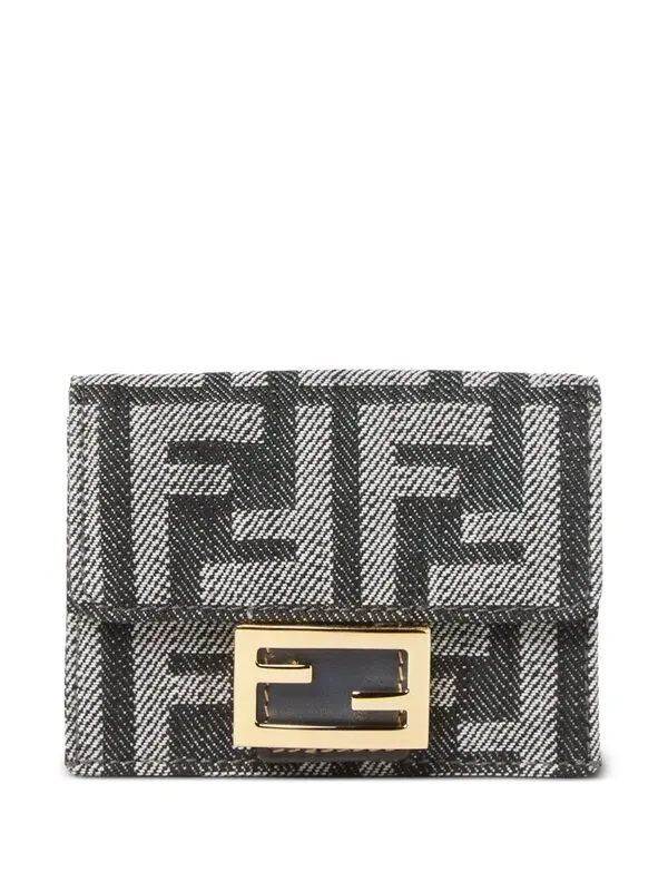 Fendi Baguette Trifold Wallet - Blue