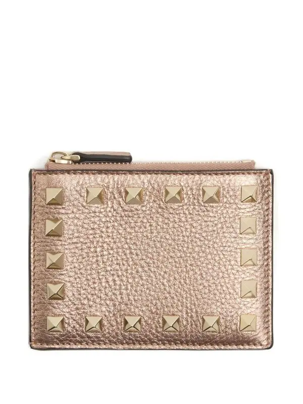 Valentino Garavani Rockstud Leather Coin Purse - Pink