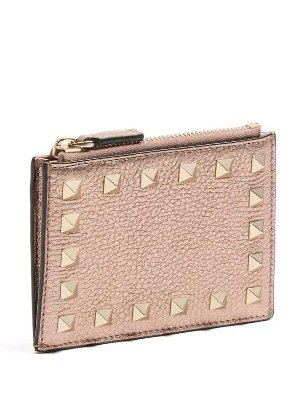 Valentino Garavani Rockstud Leather Coin Purse - Pink