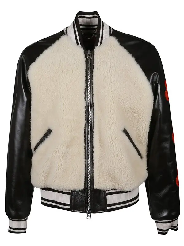 Kenzo Bicolor Bomber Jacket - Beige