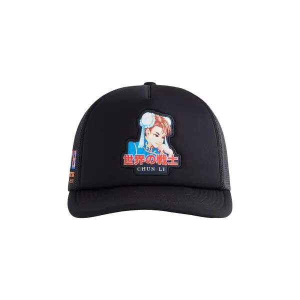Kith X Capcom Chun Li Nolan Trucker Cap - Black