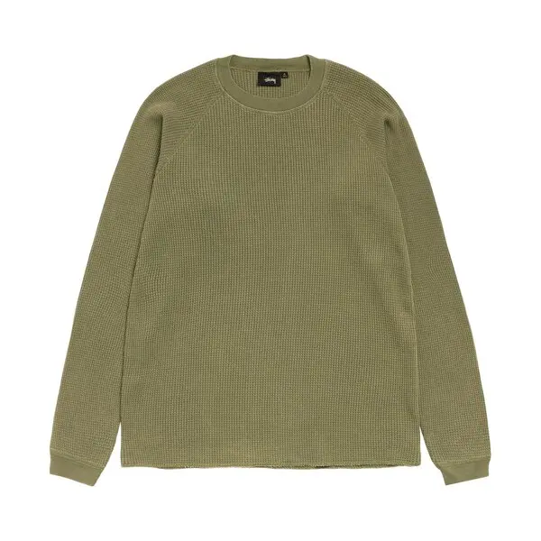 StüSsy Mantra Raglan Thermal - Green | Editorialist