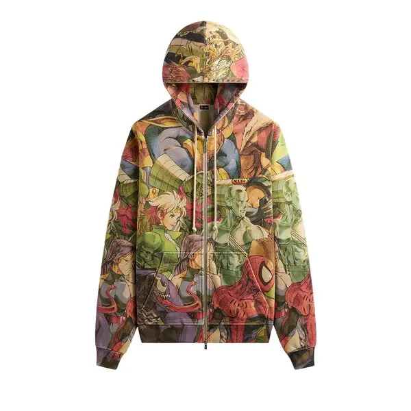 Kith X Marvel Vs. Capcom Nelson Full Zip Hoodie - Multicolor