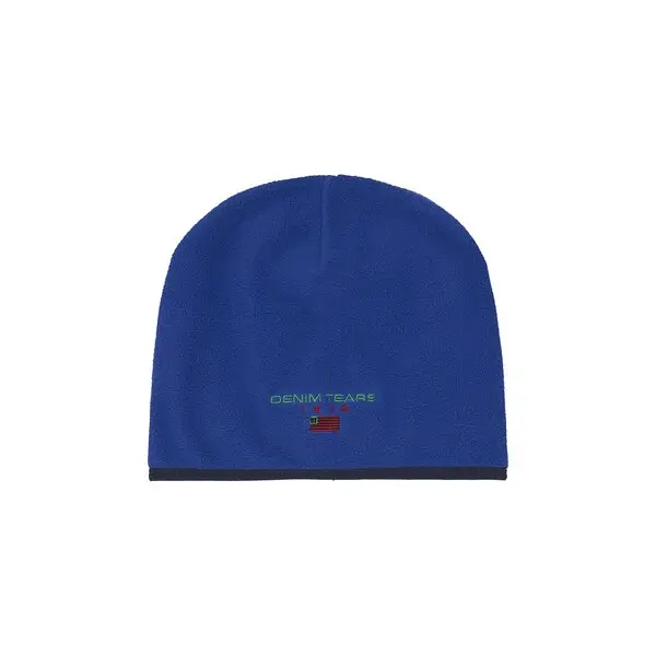 DENIM TEARS Polar Fleece Beanie - Blue